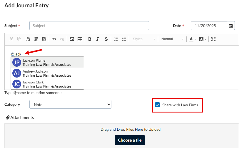 LexisNexis® CounselLink® Release Notes - November 20, 2025 ...